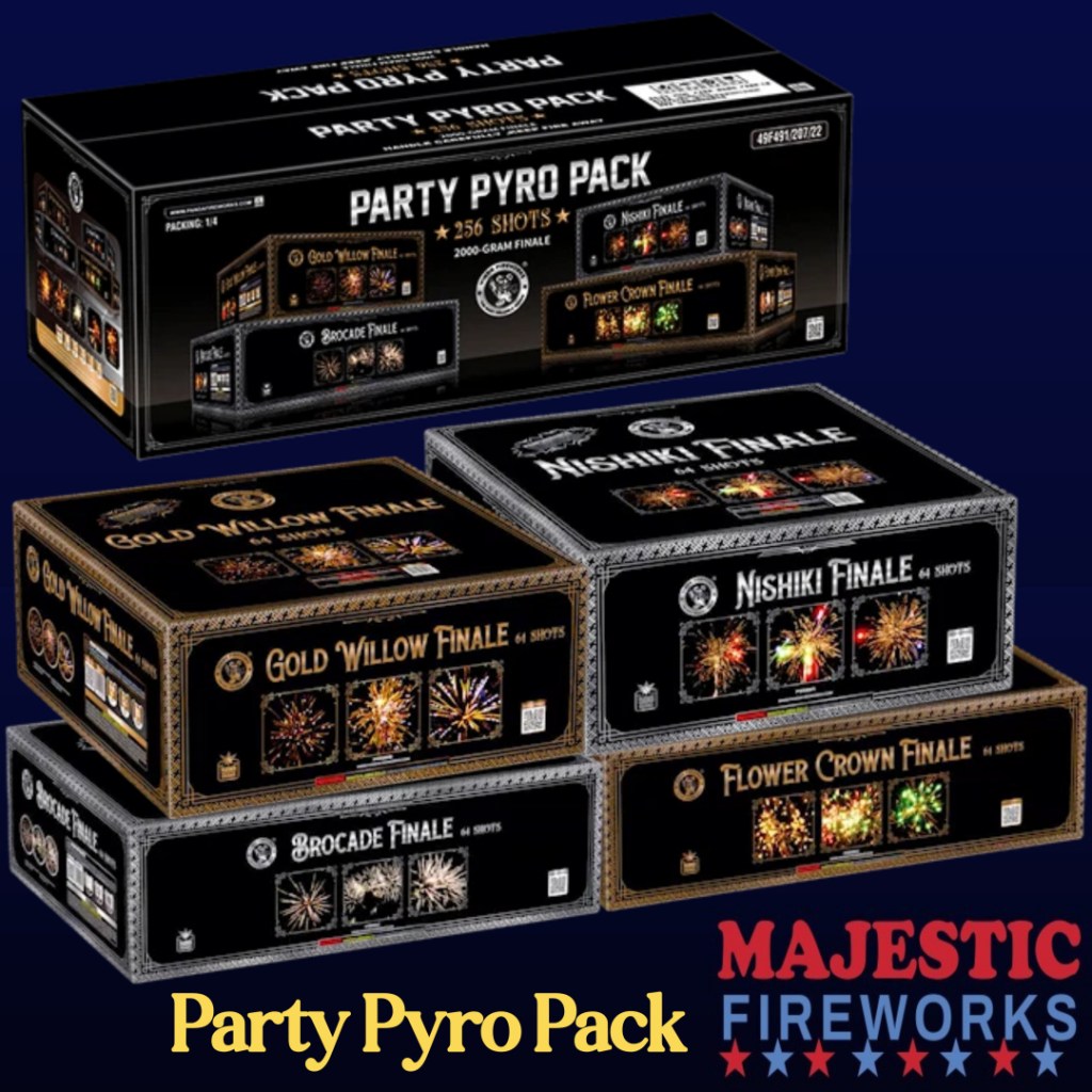 Pyro Party Pack 4 assorted – Majestic Fireworks LLC.